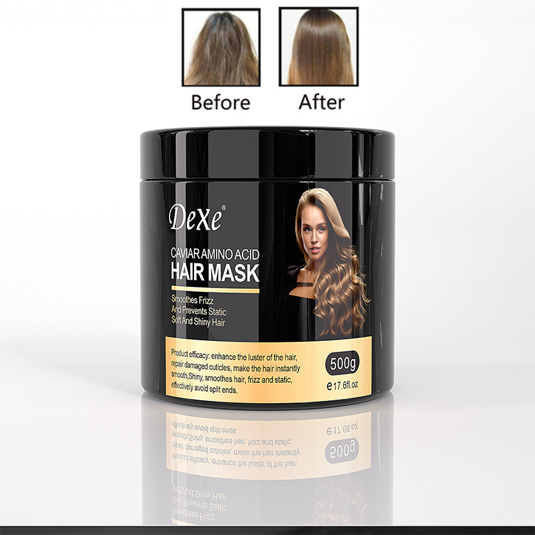 Dexe Caviar Amino Acid Hair Mask 500g - Black Hair Shampoo | Hair ...