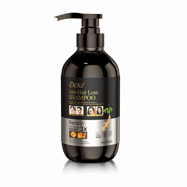 Dexe Anti-hair Loss Shampoo 500ml - Black Hair Shampoo | Hair Building ...