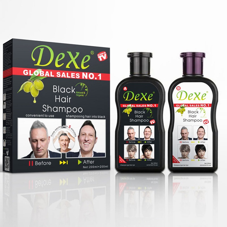 Black Hair Shampoo 200ml*2 - Black Hair Shampoo | Hair Building Fibers ...
