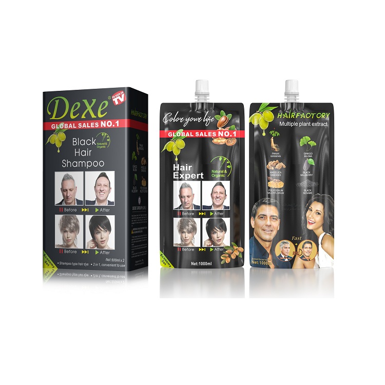 Black Hair Shampoo 500ml*2 - Black Hair Shampoo | Hair Building Fibers ...