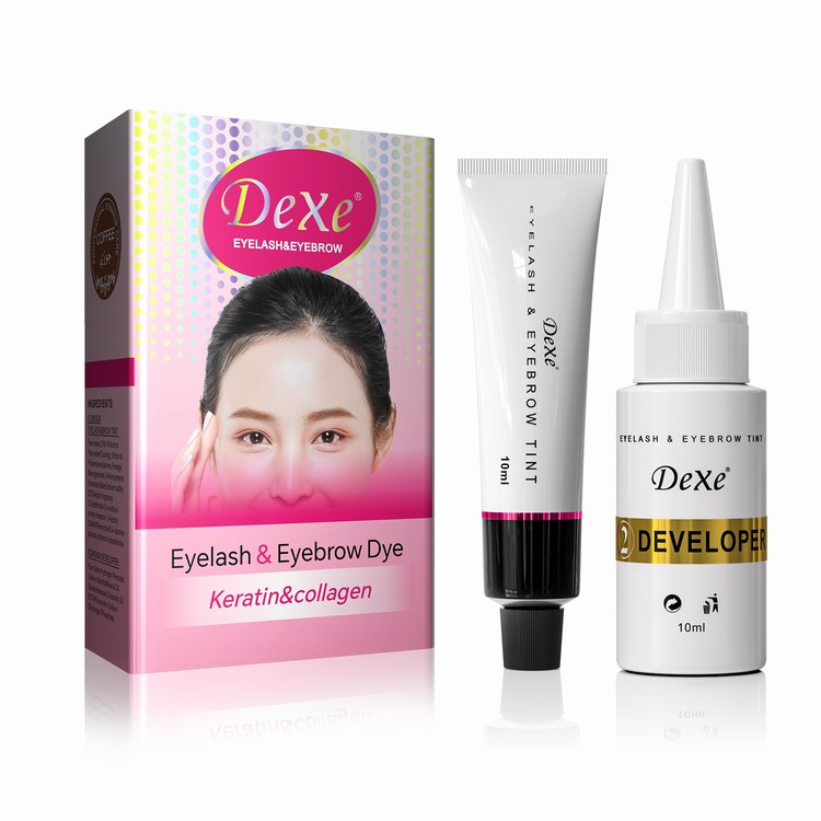 Dexe Eyebrow Dye 10ml+10ml - Black Hair Shampoo | Hair Building Fibers ...