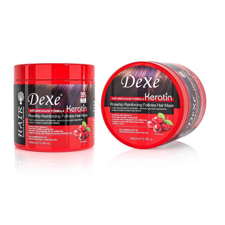 Dexe Hair Care Mask Bottle 400ml - Black Hair Shampoo | Hair Building ...